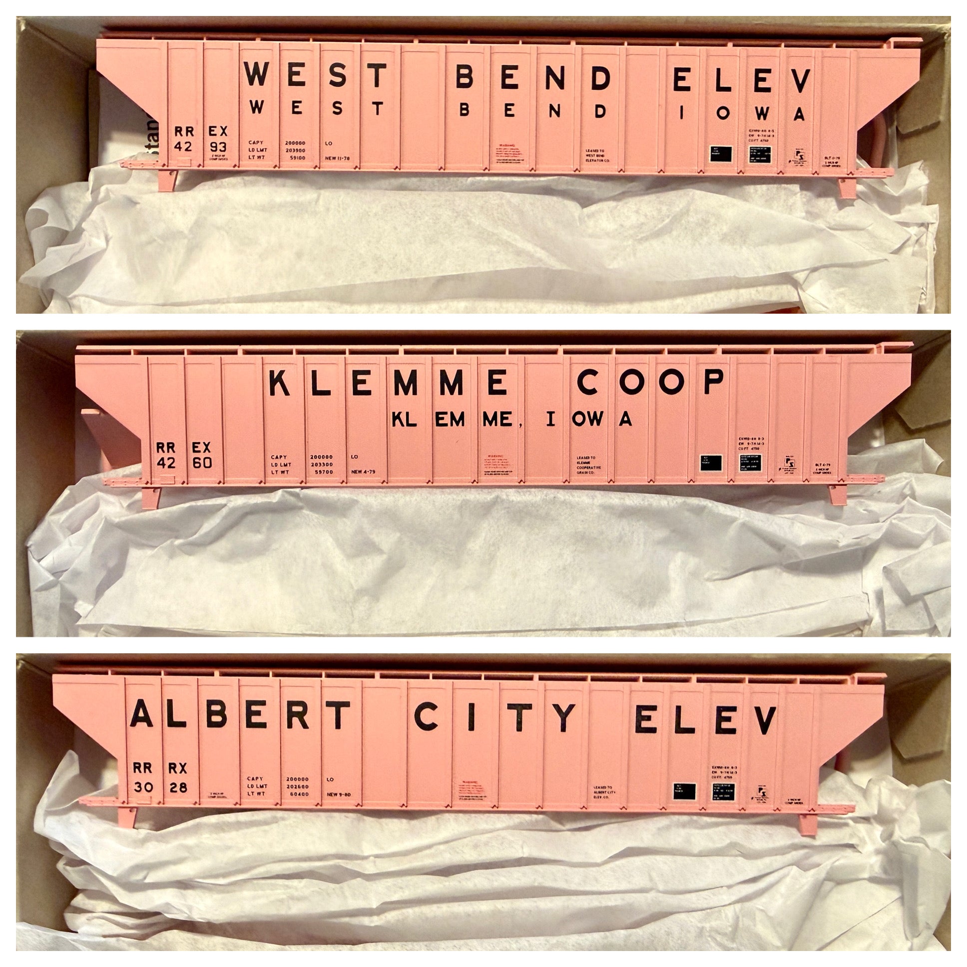 ACCURAIL LIMITED RUN PS 4750 CVD HOPPER SET (3 KITS)- PINK CO-OP SET ...