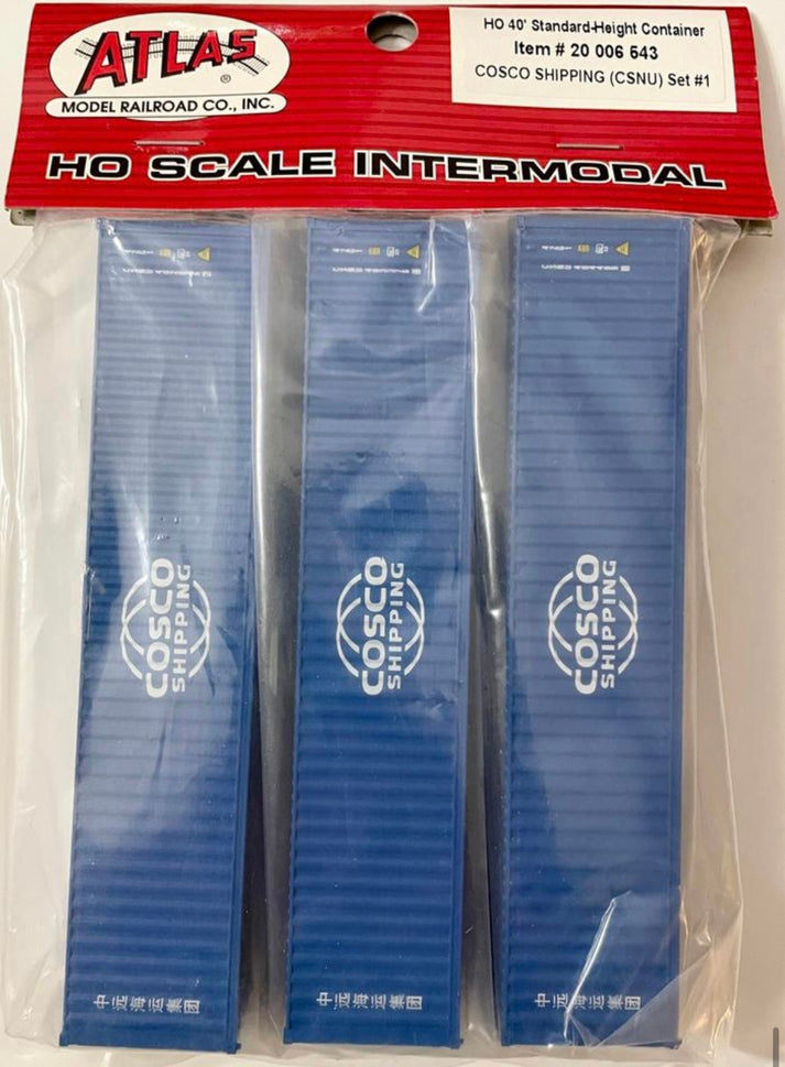 ATLAS MASTER 40' STANDARD HEIGHT CONTAINER - COSCO SHIPPING – Makin' Tracks