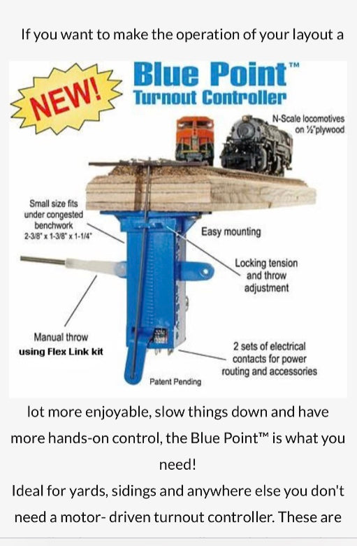 BLUE POINT TURNOUT CONTROLLER (10 PACK) – Makin' Tracks